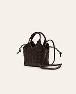 Cala Jade - Misu Mini leather crossbody bag - Umber brown